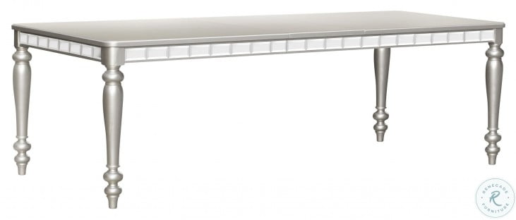 Orsina Silver Extendable Dining Table from Homelegance | Coleman Furniture