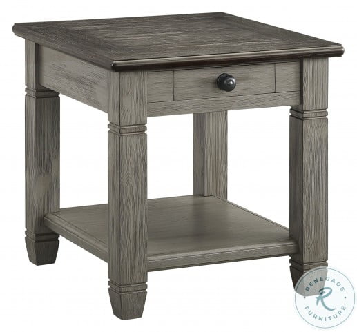 Granby Coffee And Antique Gray End Table from Homelegance | Coleman ...