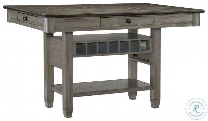 Granby Coffee And Antique Gray Counter Height Dining Table from ...