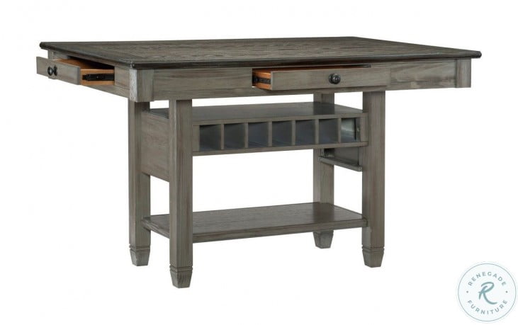 Granby Coffee And Antique Gray Counter Height Dining Table from ...