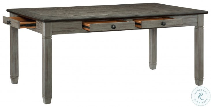 Granby Coffee And Antique Gray Dining Table from Homelegance | Coleman ...