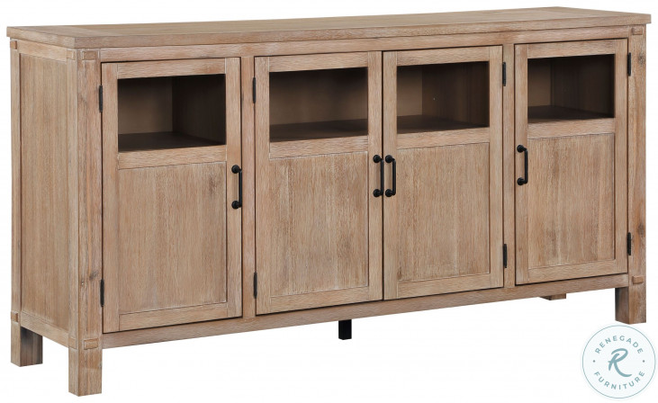 Aberdeen Distressed Light Oak Server From Homelegance | Coleman Furniture