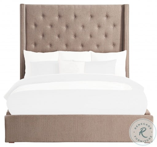 Fairborn Brown King Upholstered Platform Bed from Homelegance | Coleman ...