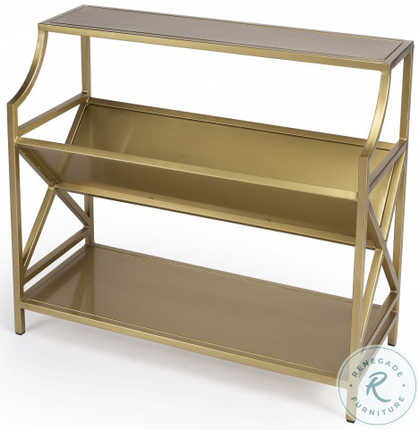 Keats Antique Gold Librarie Bookcase from Butler | Coleman Furniture