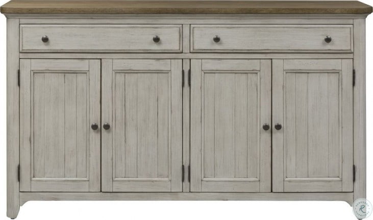 Farmhouse Reimagined Antique White Server from Liberty | Coleman Furniture