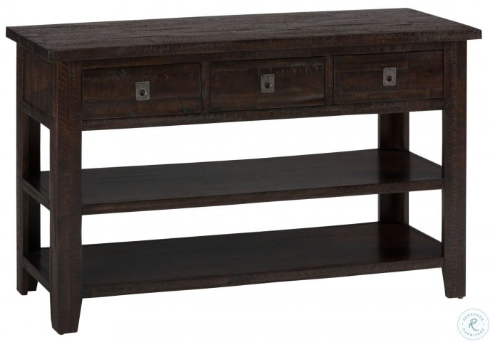 Kona Grove Rustic Chocolate Sofa/Media Table from Jofran | Coleman ...
