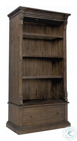 Wellington Java Executive Bookcase Center From Hekman Furniture ...