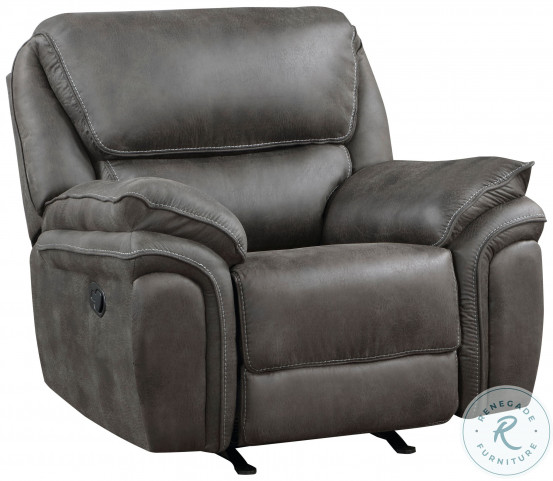 Proctor Gray Rocker Recliner From Homelegance | Coleman Furniture