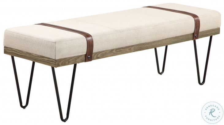 910258 Beige Bench from Coaster | Coleman Furniture