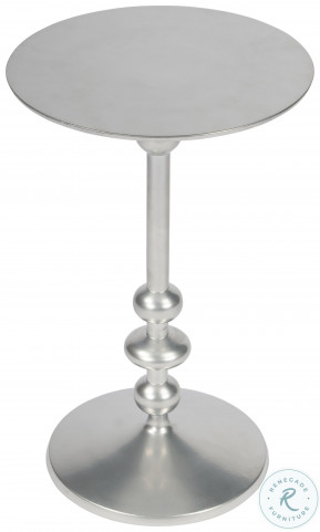 Zora Nickel Plated Pedestal End Table From Butler | Coleman Furniture
