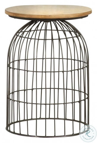 935860 Natural And Gunmetal Accent Table From Coaster | Coleman Furniture