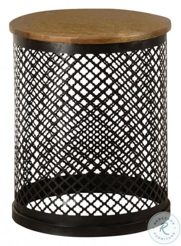 935990 Natural And Black Accent Table From Coaster | Coleman Furniture