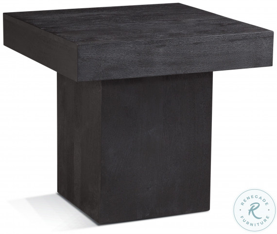 Padula Dusty Black Square End Table From Bassett Mirror | Coleman Furniture