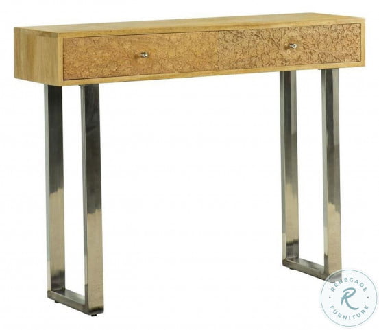 953512 Natural And Silver Console Table From Coaster | Coleman Furniture