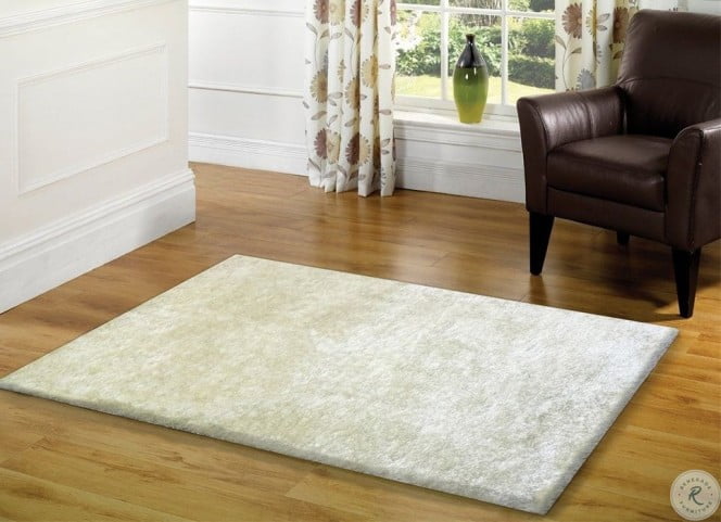 Fuzzy Shaggy White Large Area Rug from Amazing Rugs | Coleman Furniture