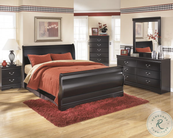 Huey Vineyard Sleigh Bedroom Set from Ashley (B128-77-74-98) | Coleman ...