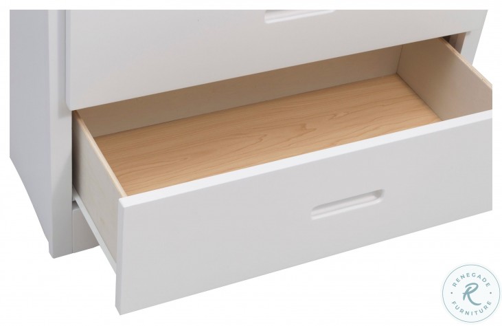 Galen White Youth Bunk Bedroom Set with Storage Staircase from ...