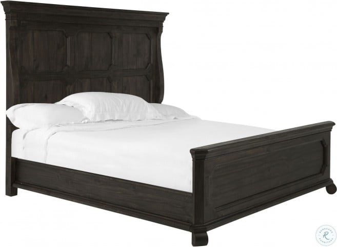 Bellamy Peppercorn Queen Panel Bed from Magnussen Home | Coleman Furniture