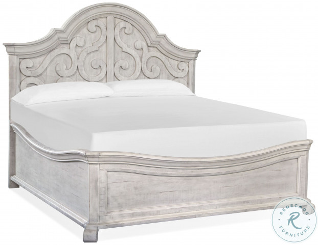 Bronwyn Alabaster Queen Shaped Panel Bed from Magnussen Home | Coleman ...