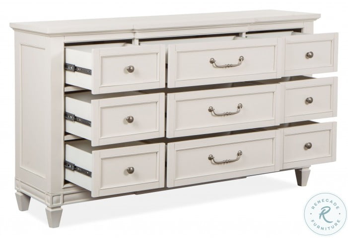 Willowbrook Egg Shell White Drawer Dresser From Magnussen Home ...