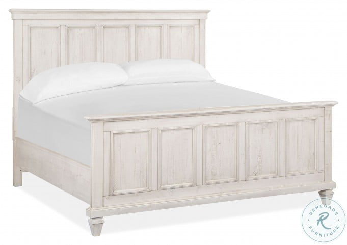 Newport Alabaster Queen Panel Bed From Magnussen Home | Coleman Furniture