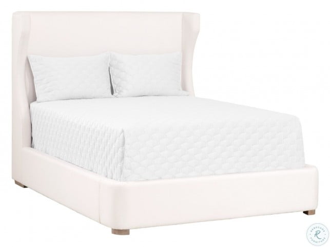 Villa Natural Gray Balboa King Upholstered Panel Bed from Orient ...