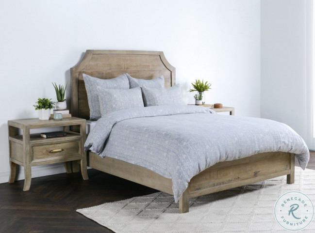 Villa Core Herringbone Storm 3 Piece King Bedding Set from Classic Home ...