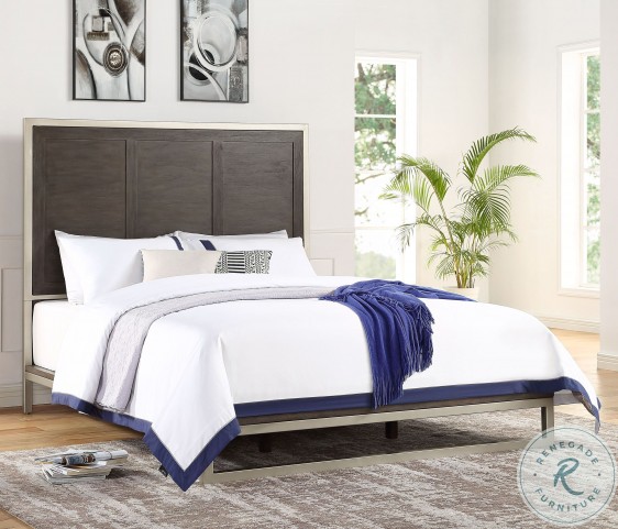 Broomfield Walnut King Platform Bed from Steve Silver | Coleman Furniture