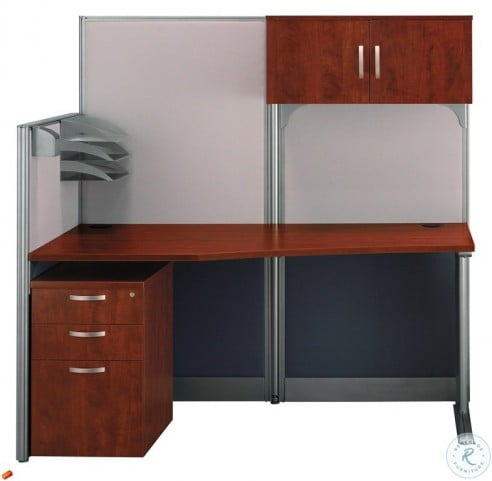 Office-in-an-Hour Straight Workstation With Storage from Bush (WC36492 ...
