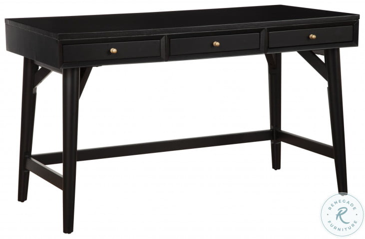 Flynn Black Large Desk From Alpine | Coleman Furniture