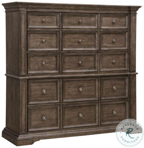 Woodbury Cowboy Boots Brown 15 Drawer Master Chest From Pulaski ...