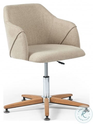 Ashford Fedora Oatmeal Edna Desk Chair From Fourhands | Coleman Furniture