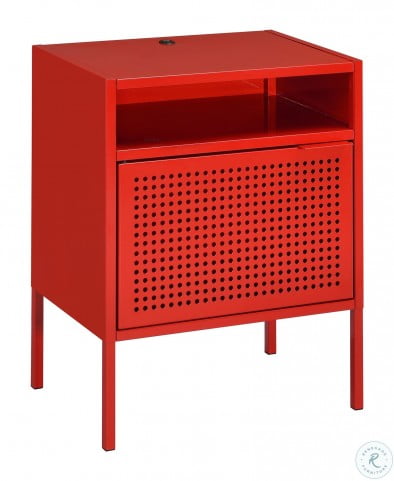 Gemma Red Nightstand with USB Port from Picket House Furnishings ...