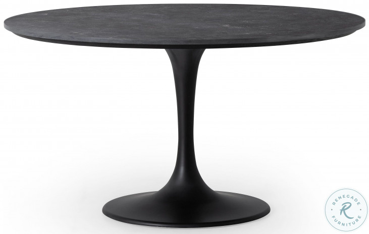 Powell Bluestone And Dark Rustic Black 55" Dining Table from Four Hands ...