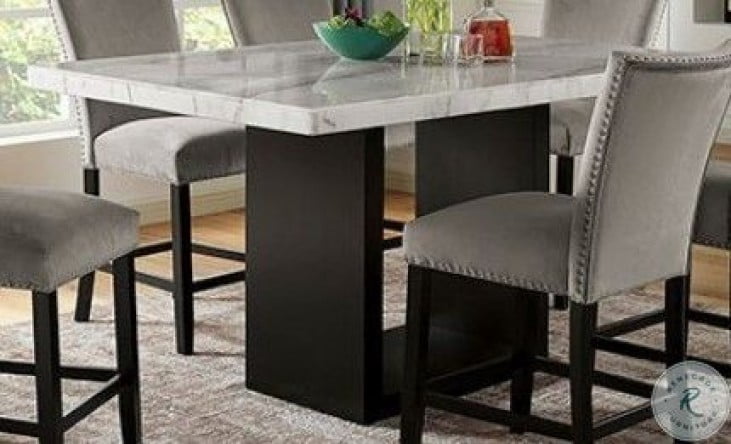 Kian White and Black Counter Height Dining Table From Furniture of ...