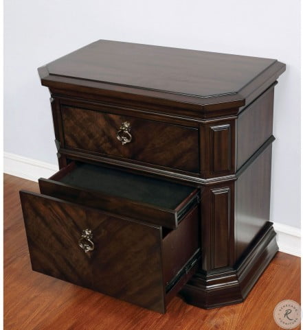 Calliope Espresso Nightstand from Furniture of America | Coleman Furniture