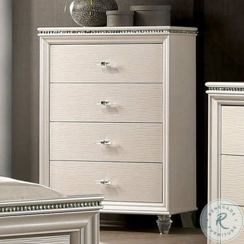 Allie Pearl White Chest from Furniture of America | Coleman Furniture