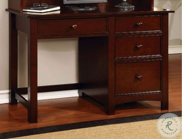 Omnus Cherry Desk from Furniture of America (CM7905CH-DK) | Coleman ...