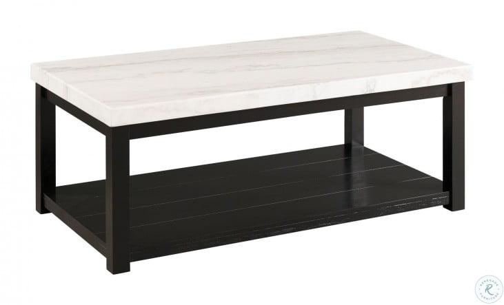 Evie White Marble Rectangular Coffee Table from Picket House ...