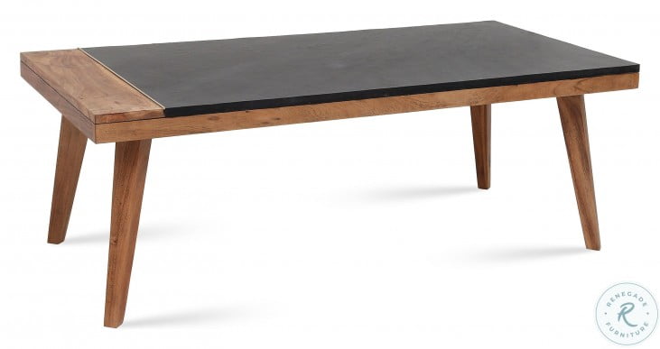 Caspian Natural Matte Cocktail Table from Steve Silver | Coleman Furniture