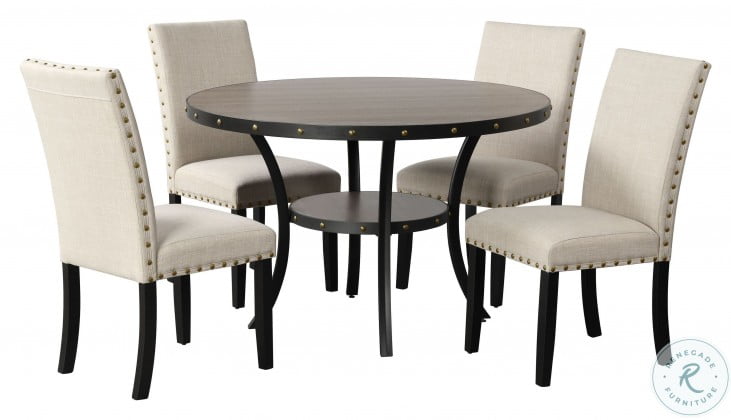 Crispin Gray 48" Round Dining Table From New Classic | Coleman Furniture