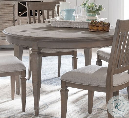 Lancaster Dovetail Grey Round Dining Table From Magnussen Home ...