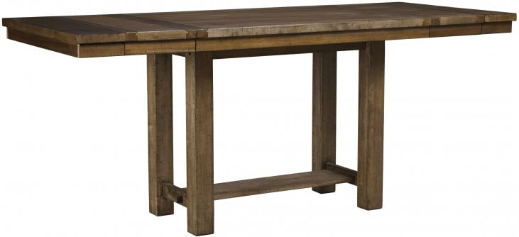 Moriville Grayish Brown Extendable Counter Height Dining Table from ...