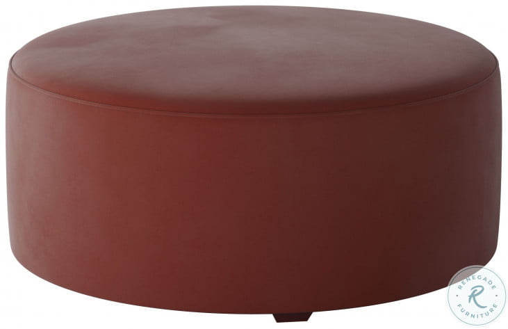 Bella Rouge Round Cocktail Ottoman From Southern Home Furnishings ...
