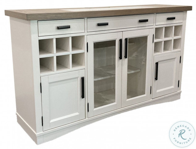 Americana Modern Cotton 66" Quartz Insert Buffet From Parker House ...