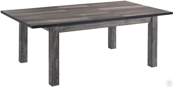Grayson Grey Oak Extendable Rectangular Dining Table from Elements ...