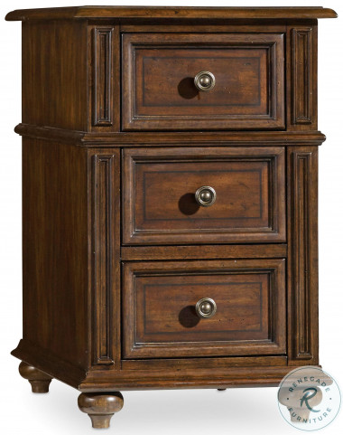 Leesburg Brown Chairside Chest from Hooker | Coleman Furniture