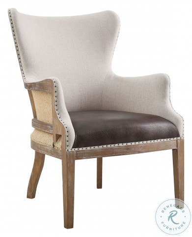 George Linen Wingback Accent Chair from Steve Silver | Coleman Furniture