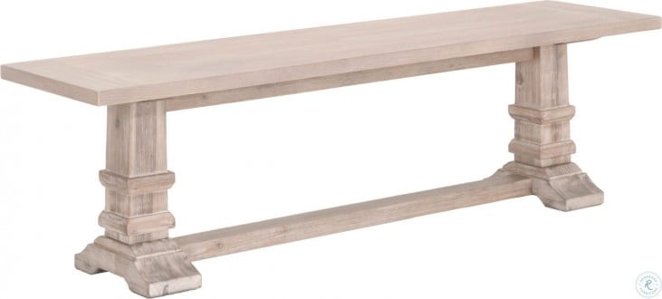 Hudson Natural Gray Large Dining Bench From Essentials for Living ...