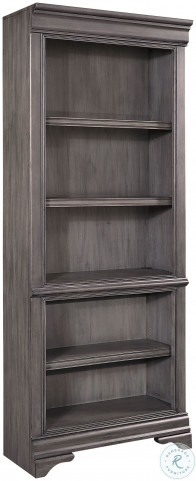 Sinclair Ash Grey Open Bookcase From Aspen Home | Coleman Furniture
